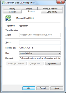 Create a Keyboard Shortcut to open Excel - Acuity Training