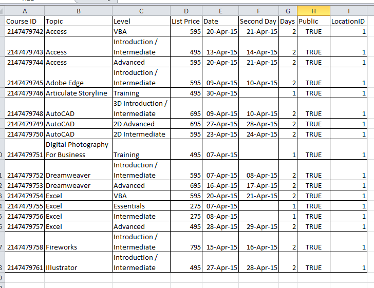 Ms Excel How To Add Simple Borders Acuity Training