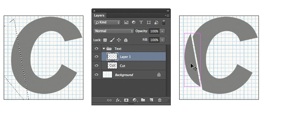 Adobe Photoshop: How to Make Cut up Text - Acuity Training