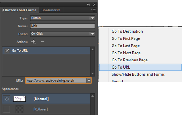 How to Create an Interactive Button in InDesign - Acuity Training