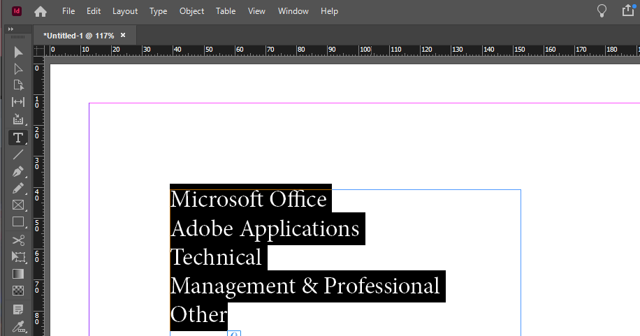 Adobe InDesign: Changing The Bullet Character In A Bulleted List