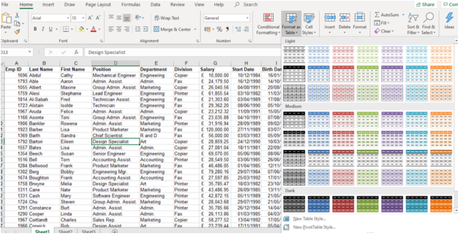 Excel Pivot Tables to Data Tables! - Acuity Training