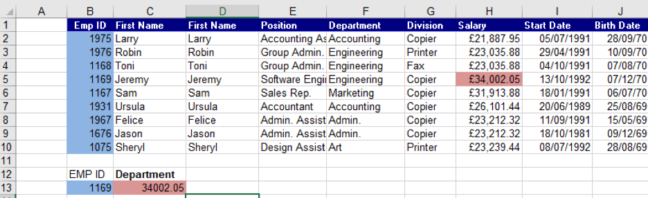 VLookup vs IndexMatch - What To Use?
