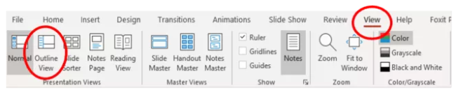 Comprehensive Guide To Outline View In PowerPoint - Acuity Training