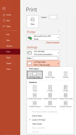 Different Ways To Print Your PowerPoint Presentation | Acuity Training