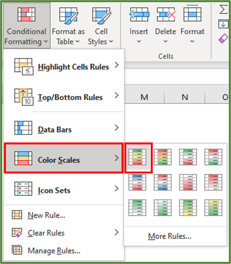 Applying Conditional Formatting In Excel - Acuity Training