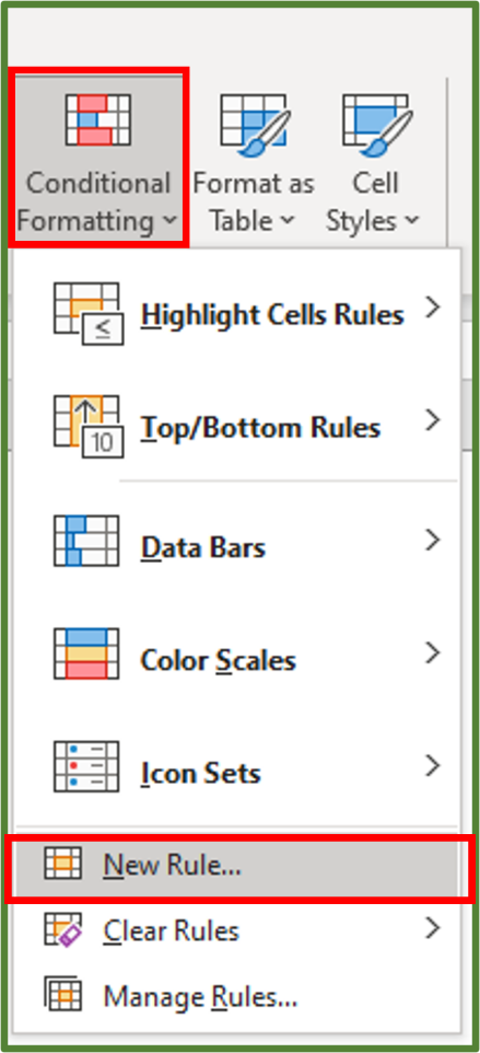 Applying Conditional Formatting In Excel - Acuity Training