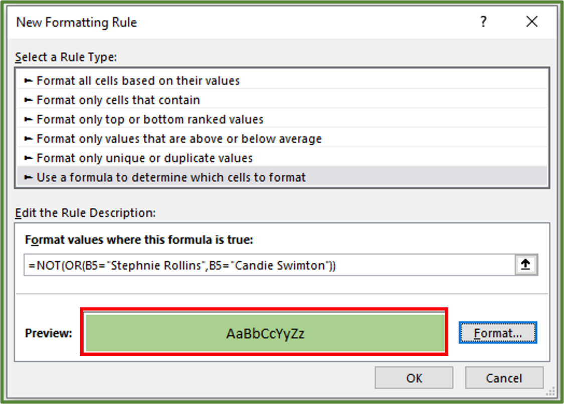 Applying Conditional Formatting In Excel - Acuity Training