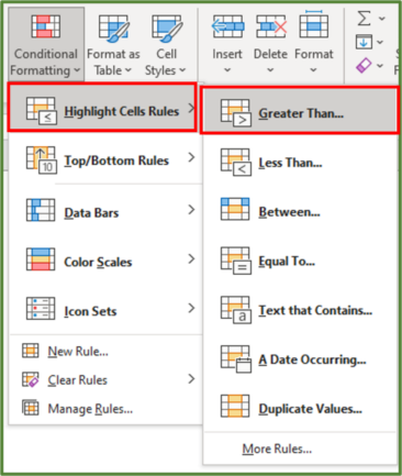 Applying Conditional Formatting In Excel - Acuity Training