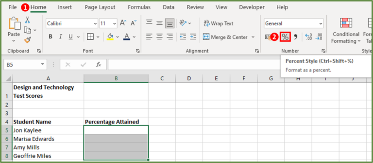 How To Calculate A Percentage Difference in Excel - Acuity Training