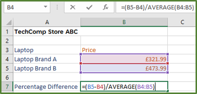 How To Calculate A Percentage Difference in Excel - Acuity Training