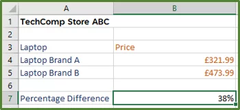 How To Calculate A Percentage Difference in Excel - Acuity Training