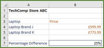 How To Calculate A Percentage Difference in Excel - Acuity Training