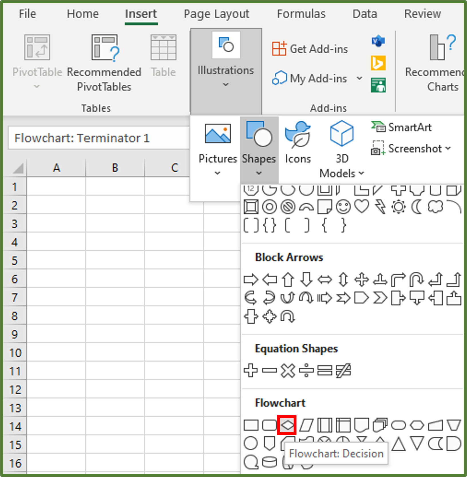 Create A Flowchart In Excel Easily! - Acuity Training