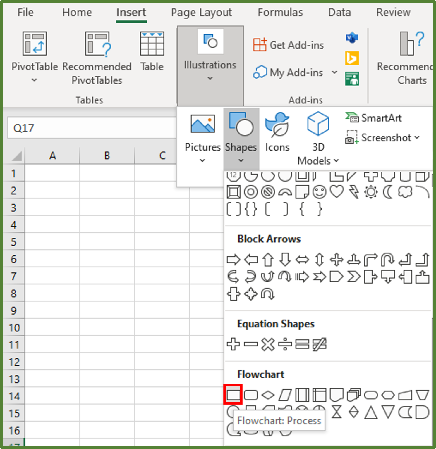 Create A Flowchart In Excel Easily! - Acuity Training