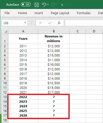 Using the GROWTH Function in Excel - Acuity Training