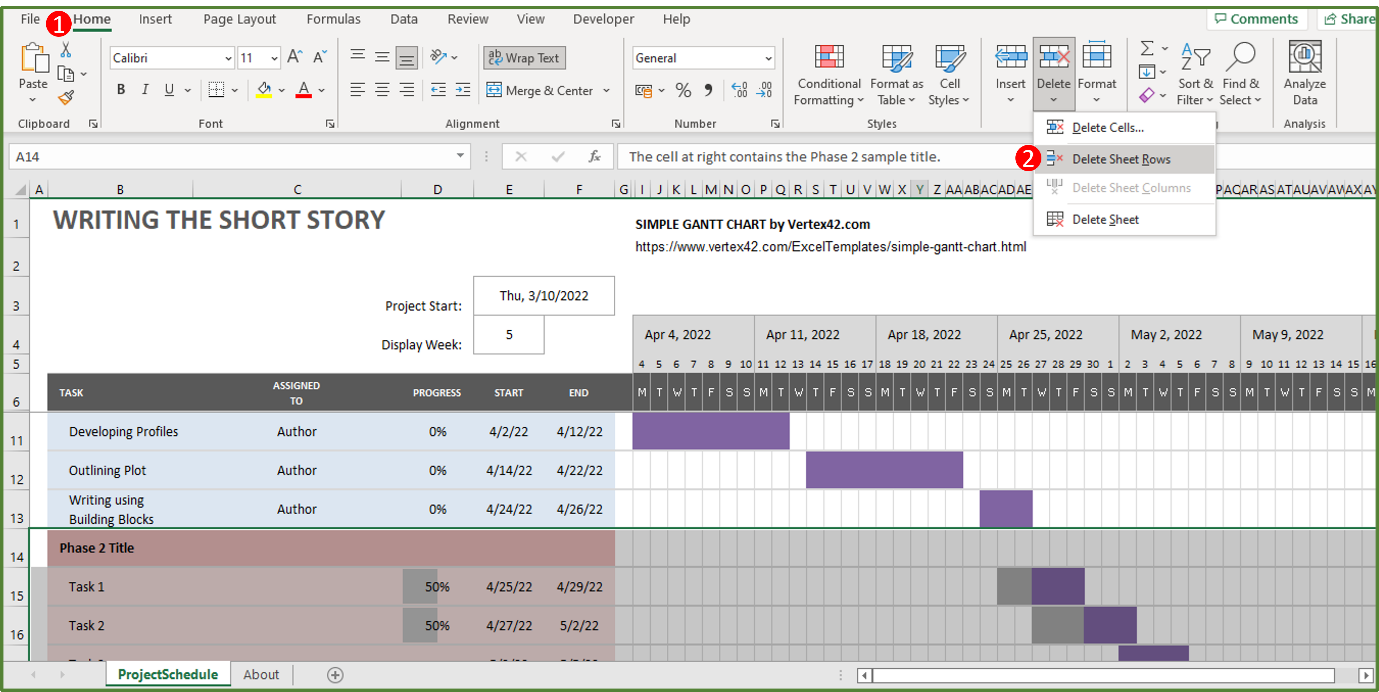 Making A Gantt Chart In Excel (Quick & Easy!) - Acuity Training