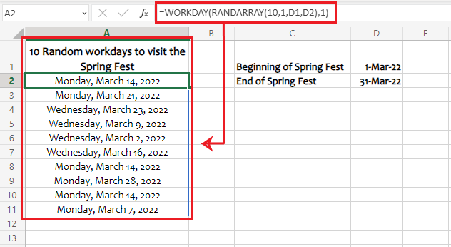 The Randarray Function Master Excel Array Tools Acuity Training