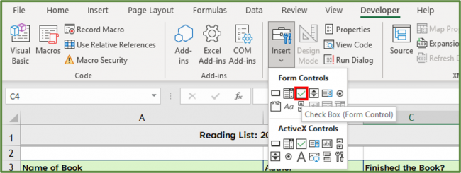 Form Controls: How To Use A Checkbox In Excel - Acuity Training