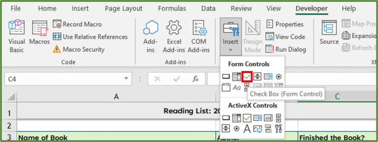 Form Controls: How To Use A Checkbox In Excel - Acuity Training