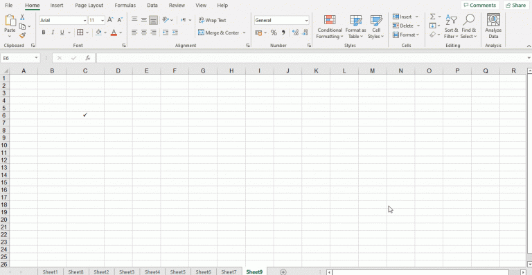 Inserting A Check Mark (Tick ) Symbol in Excel - Acuity Training