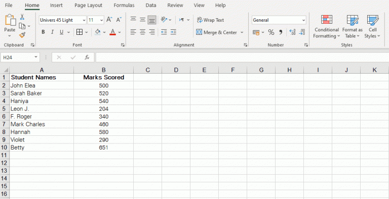Inserting A Check Mark (Tick ) Symbol in Excel - Acuity Training