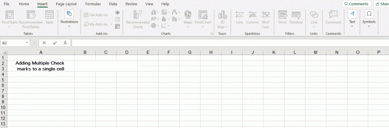 Inserting A Check Mark (Tick ) Symbol in Excel - Acuity Training