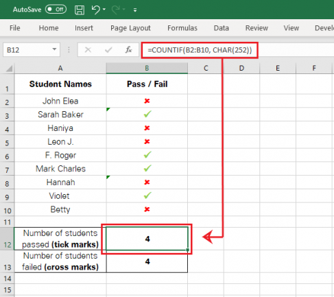 Inserting A Check Mark (Tick ) Symbol in Excel - Acuity Training