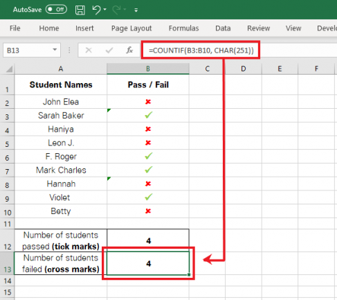 Inserting A Check Mark (Tick ) Symbol in Excel - Acuity Training