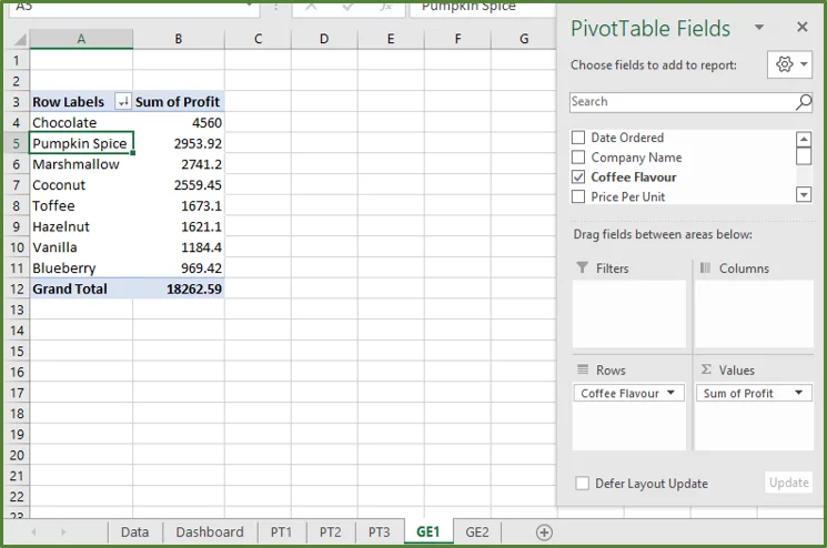 Create and Personalise Your Excel Dashboard! - Acuity Training