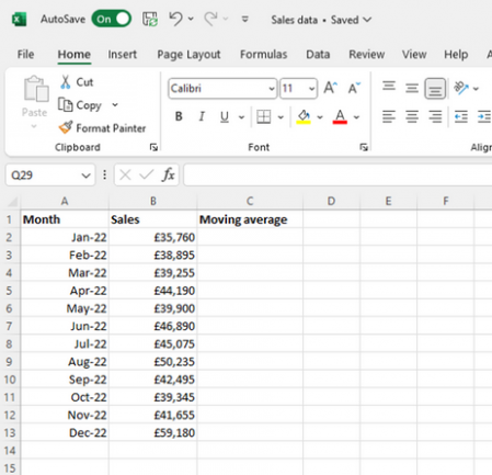 How to Use the Moving Average Forecast in Excel - Acuity Training