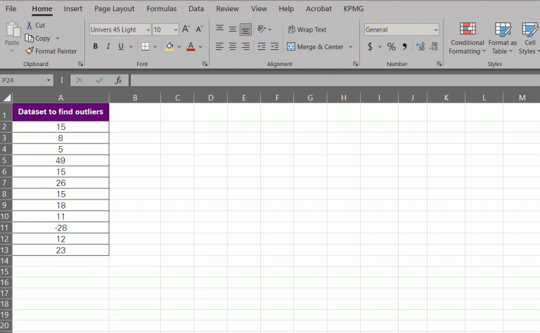 Finding Outliers In Excel: A Detailed Guide - Acuity Training