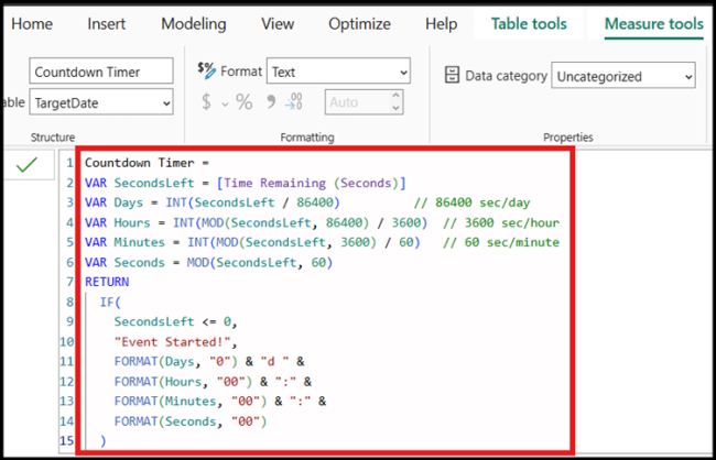 Using The Dynamic Countdown Timer in Power BI - Acuity Training